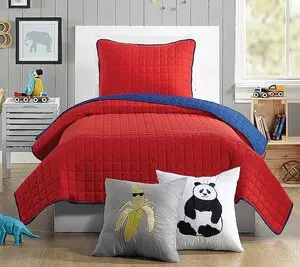 QVC Urban Playground Ayer Twin Quilt Set 2-piece - One-color