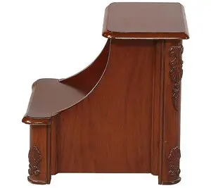 POWELL Mahogany Finish Bed Step