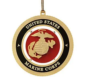 BEACON DESIGN Us Marine Corps Seal Ornament By - One-color