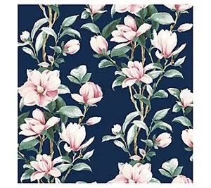 NEXTWALL Next Wall Magnolia Trail Floral Peel And Stick Wallpaper - One-color