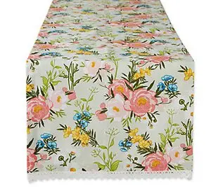 DESIGN IMPORTS Spring Bouquet Table Runner 14x7 2 - One-color