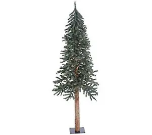 VICKERMAN 6' Natural Bark Alpine Artificial Chr Stmas Tree, Ww - One-color