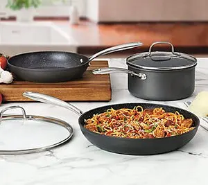 GRANITESTONE Pro 5 Piece Nonstick Cookware Set
