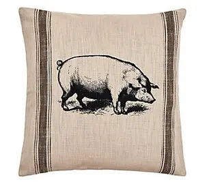 C&F HOME Pig Feed Sack Pillow