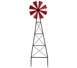 GLITZHOME Pinwheel Wind Spinner Yard Stake - One-color