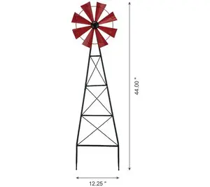 GLITZHOME Pinwheel Wind Spinner Yard Stake