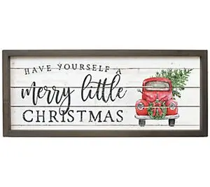SINCERE SURROUNDINGS Have Yourself A Merry Little Christmas Framed W All Art - One-color