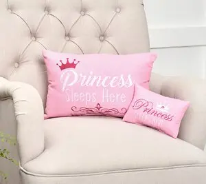 C&F HOME Princess Sleeps Here Pillow
