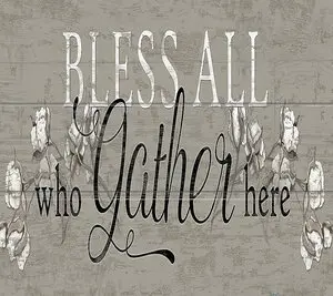YOUNG'S INC. Bless All Who... Wall Decor - One-color