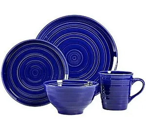OVERANDBACK Rings 16-pc Dinnerware Set, Service For 4 - One-color
