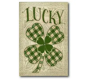 COURTSIDE MARKET Lucky 12x18 Canvas Wall Art - One-color
