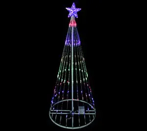 NORTHLIGHT Led Lighted Show Cone Christmas Tree Outdoor Decor