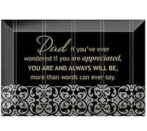 DEXSA COMPANY Dexsa Dad If You've Beveled Glass Plaque With E Asel - One-color