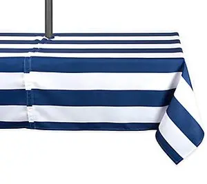 DESIGN IMPORTS Cabana Stripe Tablecloth W/ Zipp Er 60' X 120 - One-color