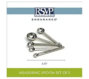 RSVP Set Of 5 Measuring Spoons