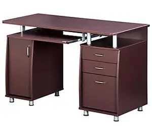 TECHNI MOBILI Complete Workstation Computer Desk With Storage - One-color