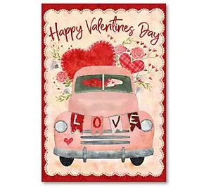 COURTSIDE MARKET Valentine Truck 16x20 Canvas W All Art - One-color