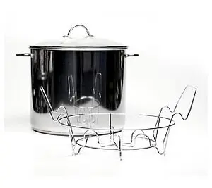 RSVP 20-quart Stainless Steel Water Bath Canner - Silver