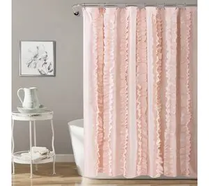 LUSH DECOR Belle 72' X 72' Shower Curtain By - One-color