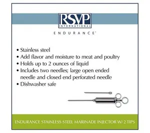 RSVP Stainless Steel Marinade Injector Set