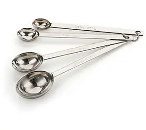 RSVP Set Of 4 Long Handle Measuring Spoons - One-color