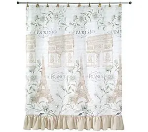 AVANTI LINENS Paris Botanique Shower Curtain - One-color