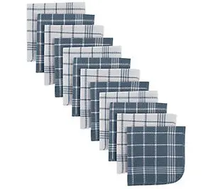 J&M HOME FASHIONS J&m Waffle Weave Set Of 12 Dishcloths - One-color
