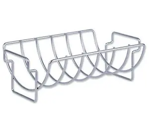 RSVP Stainless Steel Reversible Rib/roast Rack - Silver
