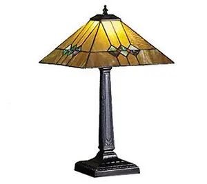 MEYDA Tiffany-style Martini Mission Table Lamp - One-color