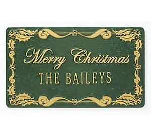 WHITEHALL Merry Christmas Personalized Sign - One-color