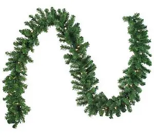 NORTHLIGHT Prelit Oak Creek Pine Artificial Chr Istmas Garland - One-color