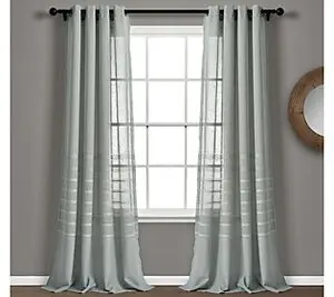 LUSH DECOR Bridie Grommet Sheer 52'x84' Curtains Lu Sh Decor - One-color