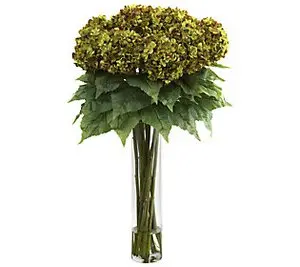 NEARLY NATURAL Hydrangea Silk Flower Arrangement Nearly Nat Ural - One-color