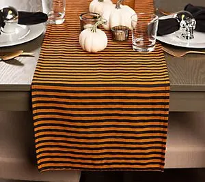 DESIGN IMPORTS Witchy Stripe Table Runner 14' X 108