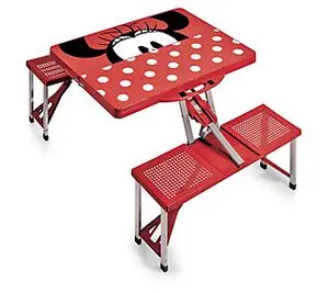 ONIVA Minnie Mouse Portable Folding Picnic Table With Seats - One-color