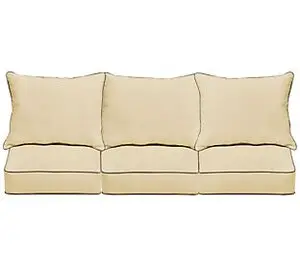 WILLOW SHORE Sunbrella Deep Seating Sofa Pillow And Cushion Set 23x25x5 - One-color