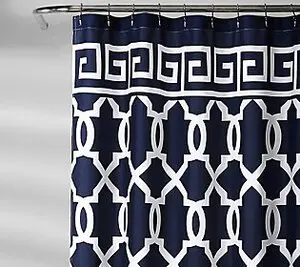 LUSH DECOR Maze Border 72' X 72' Shower Curtain Lush De Cor