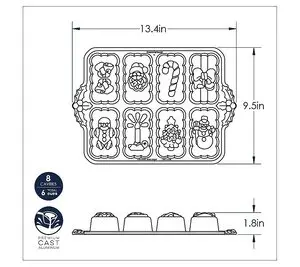 NORDICWARE Holiday Mini Loaf Pan