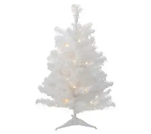 NORTHLIGHT 3' Battery-operated Pre-lit Pine Art Ficial Tree