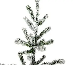 NORTHLIGHT Flocked Alpine Twig Artificial Chris Tmas Tree