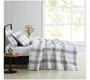 COTTAGE CLASSICS Cottage Plaid 3-piece King Com Forter Set