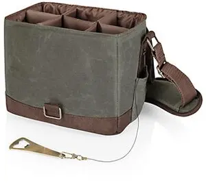 PICNIC TIME Beer Caddy Cooler Tote With Opener