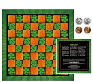 QVC American Coin Treasures Irish Coin Checkers - One-color