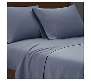London Fog Garment Wash Solid Split King 5-piec E Sheet Set - One-color