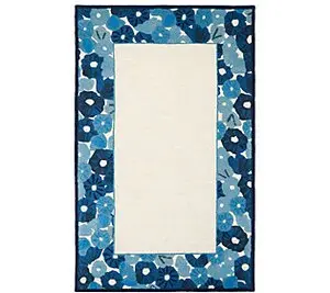 MARTHA STEWART Poppy Border 4' X 6' Rug - One-color
