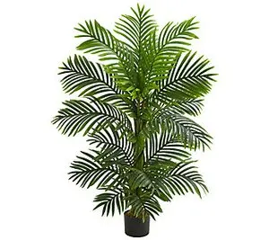 NEARLY NATURAL 4' Artificial Bamboo Palm Tree Nearly Natura L - One-color