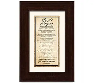 JAMES LAWRENCE COMPANY James Lawrence Do It Anyway Traditions Framed A Rt - One-color