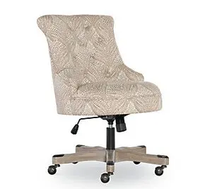 LINON Home Rochelle Home Office Desk Chair W/ A Djustable Seat - One-color