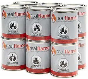 REAL FLAME Gel Fuel 13-oz Cans, Set Of 12 - One-color