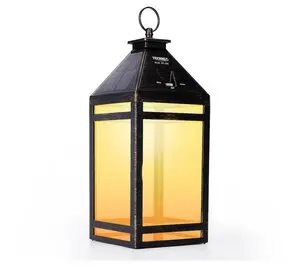 TECHKO Solar Portable Lantern Amber/white Light Cl Ear Panel